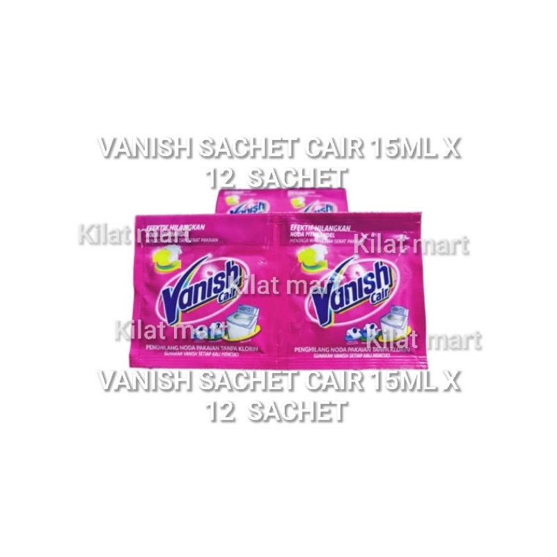 Jual Vanish Cair Sachet 15ml x 12 pcs | Shopee Indonesia