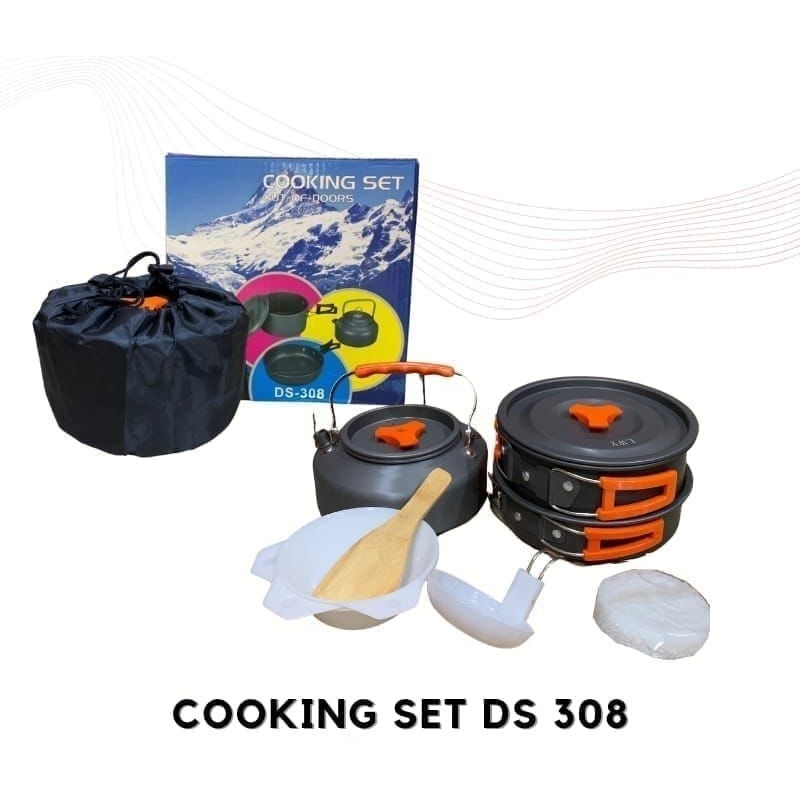 Jual tendaki tc 308 cookingset camping ds 308 nesting nasting DS308 ...