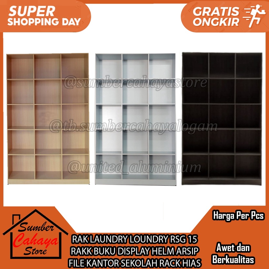 Jual Rak Laundry Loundry Londry Rsg 15 Wadah Buku Display Helm Lemari ...