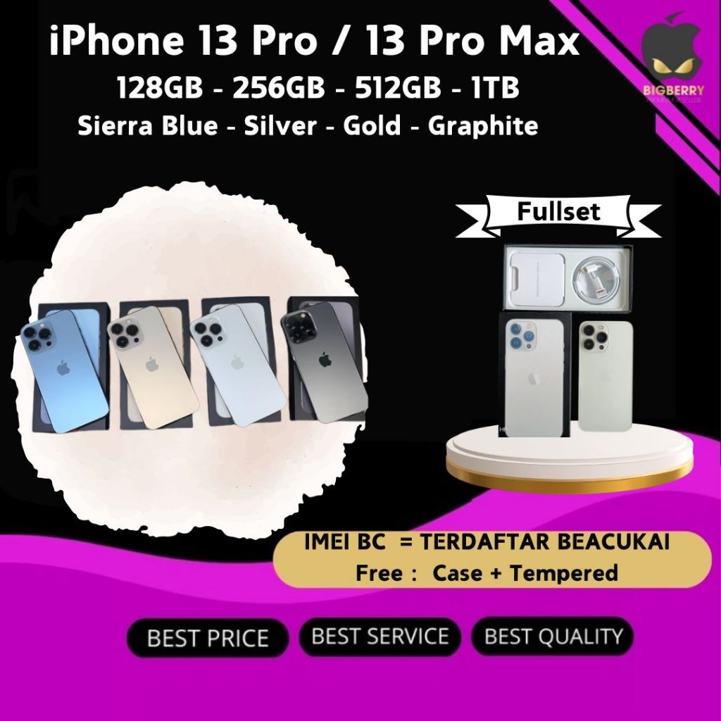 Jual iPhone 13 Pro/ProMax Second BC 512GB/256GB/128GB/1TB 100% Ori Second Fullset ,Kondisi Mulus ...
