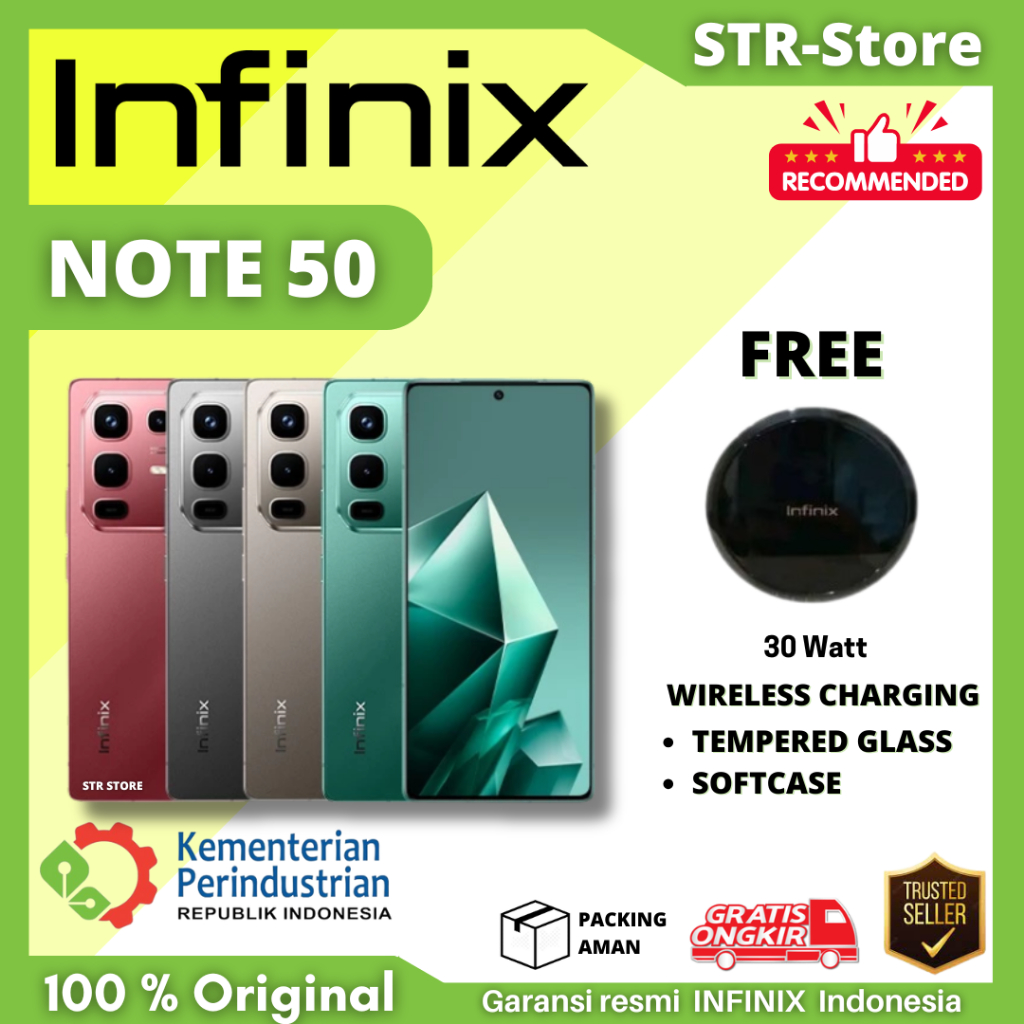 Jual INFINIX NOTE 50 8/256 GB SMARTPHONE GARANSI RESMI INFINIX NFC NOTE 50 RAM 8 + 8 GB ...