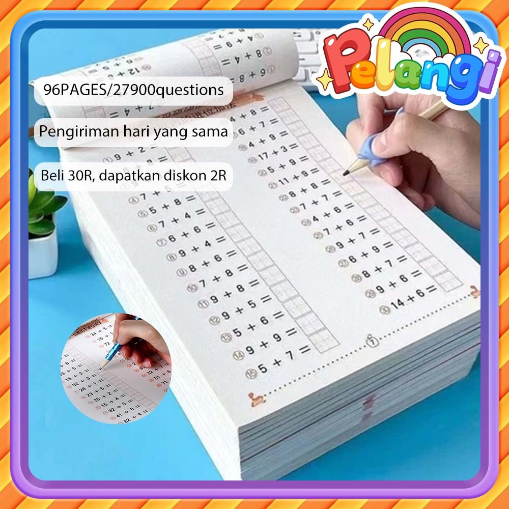 Jual anak sekolah Math exercise workbook , (10-100) Soal latihan ...