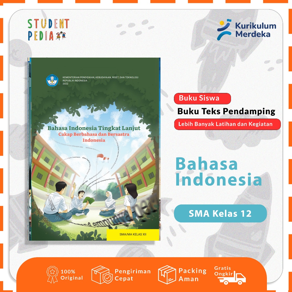 Jual Student Pedia - Buku Siswa Bahasa Indonesia Tingkat Lanjut SMA/MA/SMK Kelas 12 - Kurikulum ...