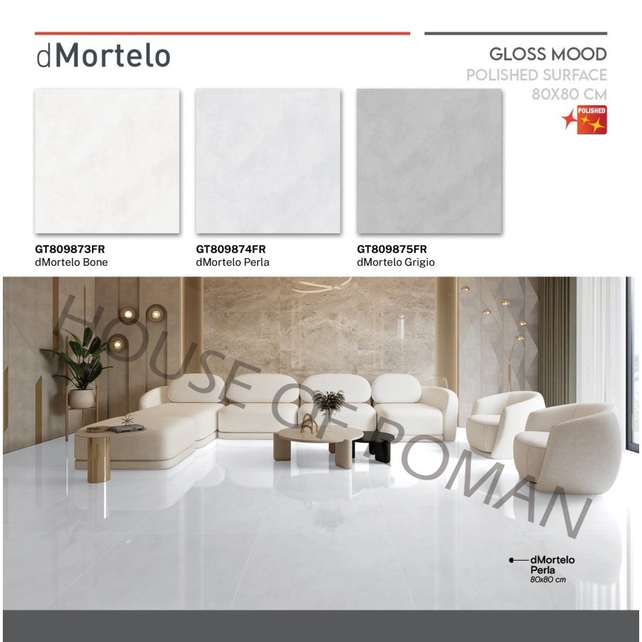 Jual ROMAN GRANIT dMortelo Perla 80x80 GT809874FR ROMAN GRANIT | Shopee ...