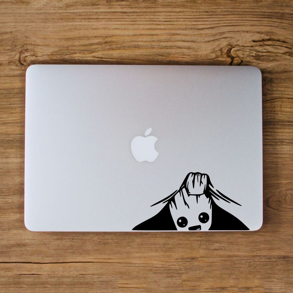Jual Stiker Cute Baby Groot Peeking - Laptop Macbook Sticker | Shopee ...