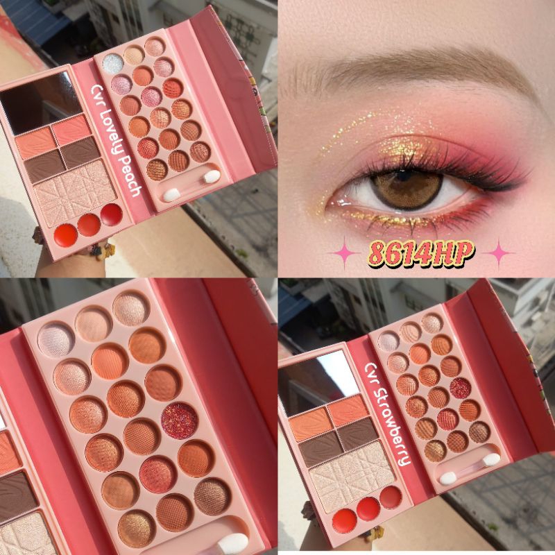Jual EYESHADOW PALETTE MAKE UP PALETTE 8614HP | Shopee Indonesia