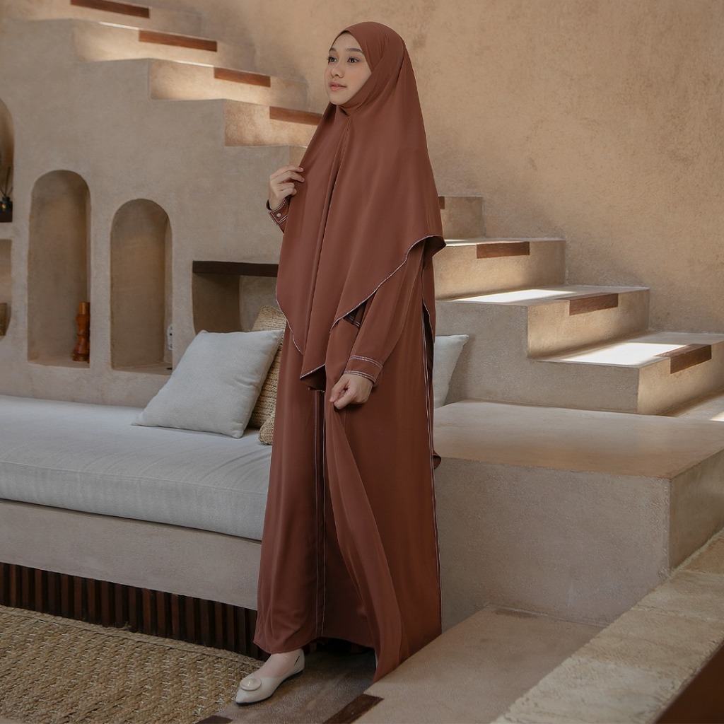 Jual Lozy Hijab - Humaya Abaya Set (Abaya Gamis Set Khimar Haji dan Umrah Bahan Cooltech Anti UV ...