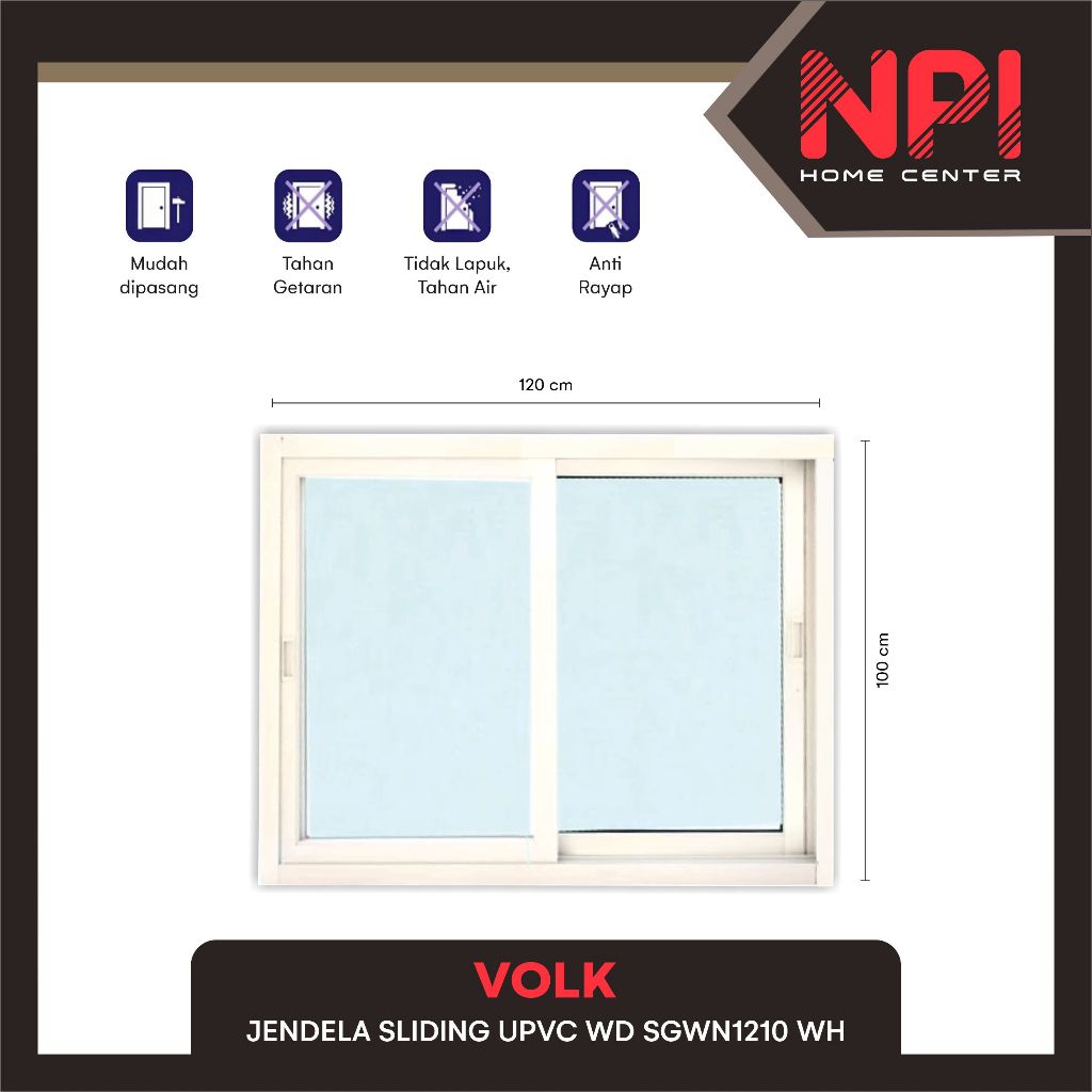 Jual Eden - Jendela / Window Sliding / Sleding / Geser Upvc Sgwn1210 ...