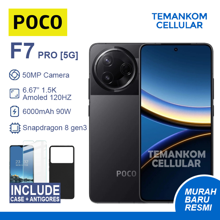Jual Poco F7 Pro 5G 24GB RAM 12+12 Extend 12/512 12GB 512GB Baru hp ...