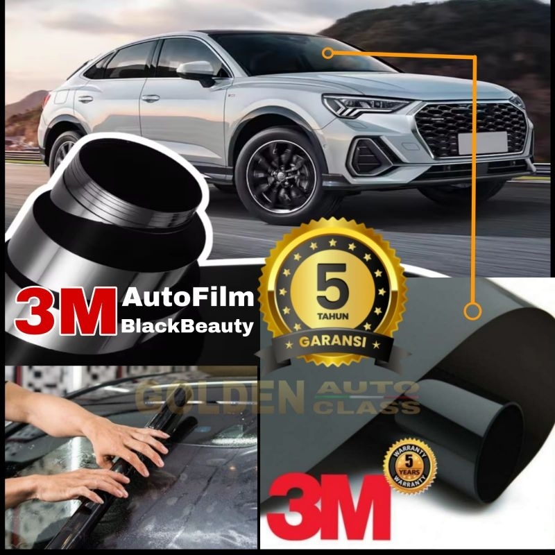Jual Kaca film mobil 3M Black beauty Auto Film Garansi 5 Tahun Kaca film mobil peredam panas 40% ...
