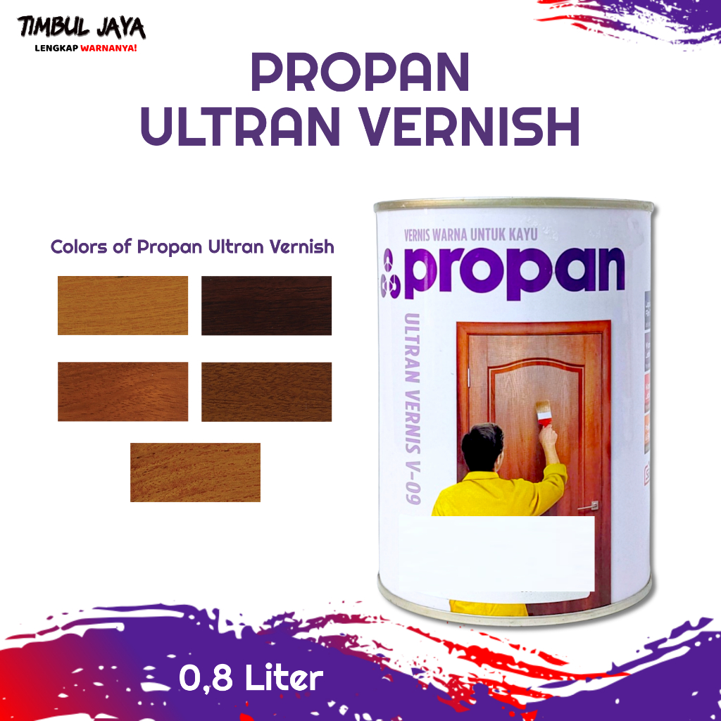 Jual Ultran Vernis 0,8Liter / cat kayu propan / vernis kayu / politur ...