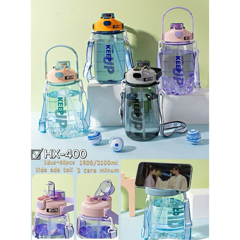 Jual Botol minum transparan ukuran 2000 ml 2 liter dengan dua cara ...