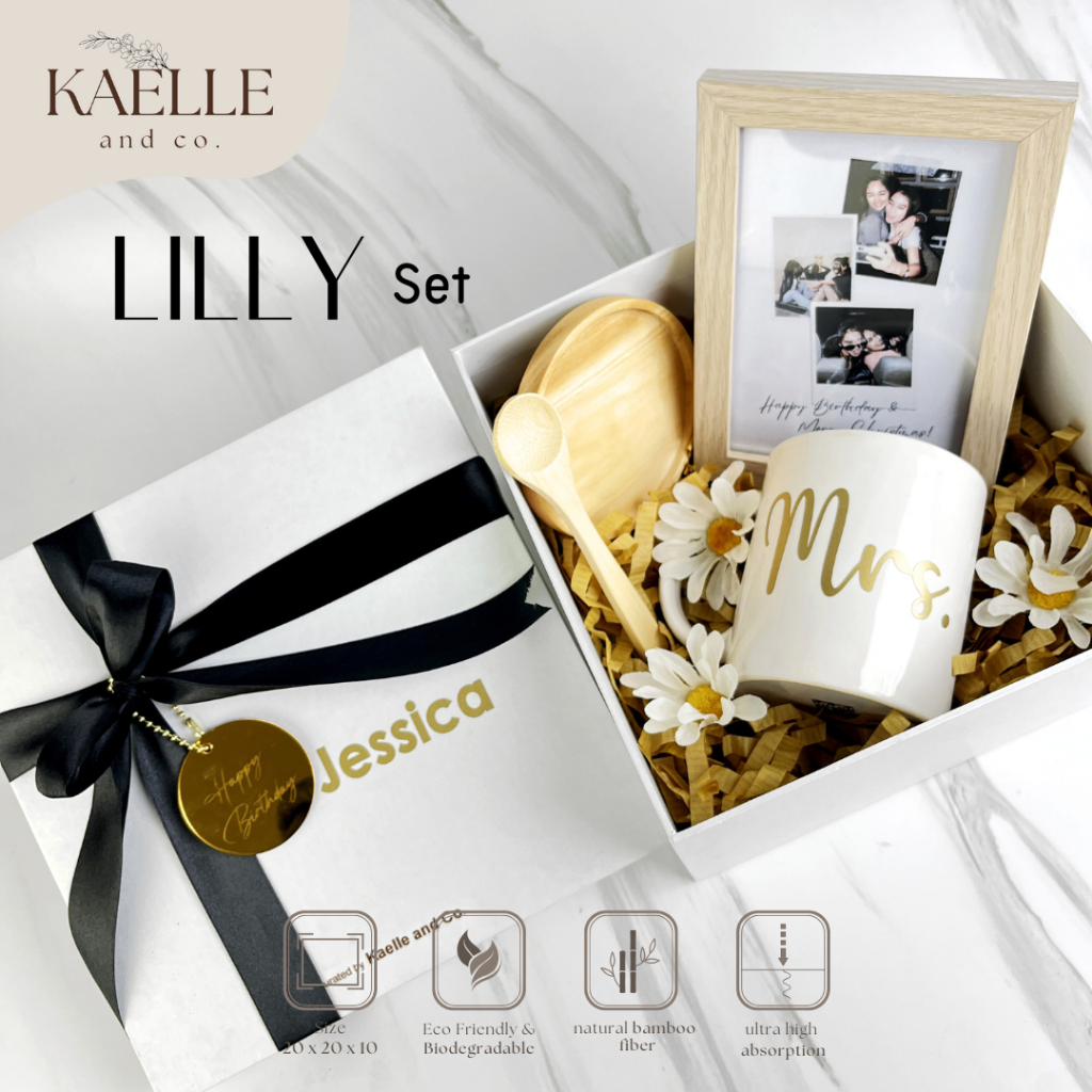 Jual Kaelle and Co - LILLY Set / Hampers Mug Gelas Couple Custom ...