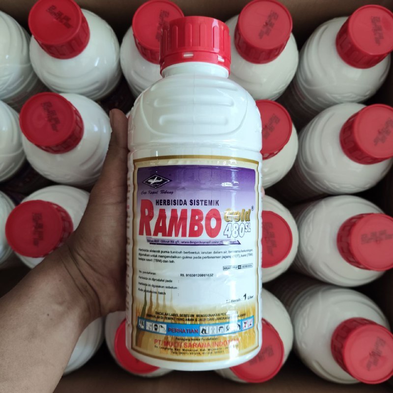 Jual RAMBO GOLD 480 SL - 1 Liter | Herbisida Sistemik Pembasmi Rumput ...