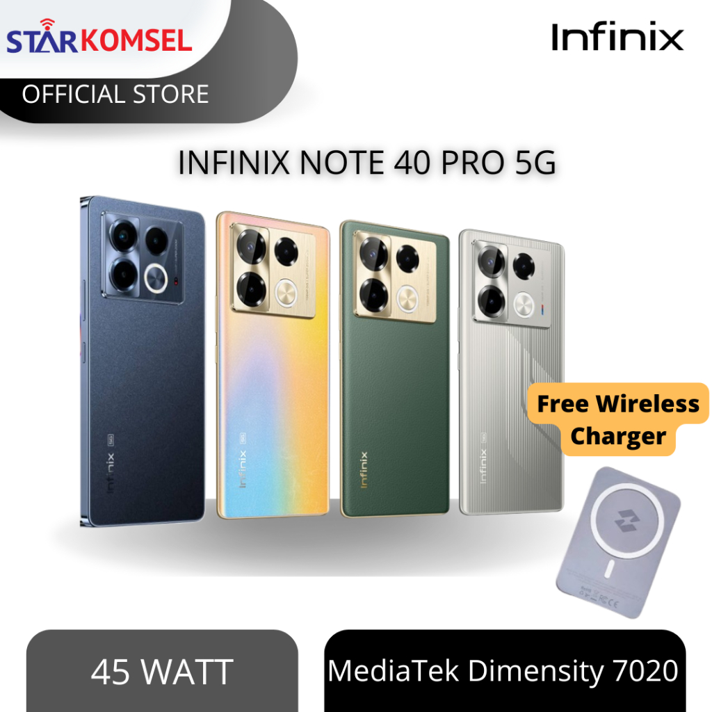 Jual HP INFINIX NOTE 40 PRO 5G 8/256 NFC GARANSI RESMI INFINIX GRATIS ...
