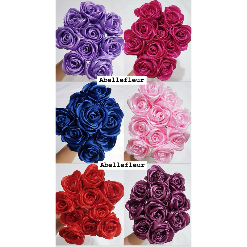 Jual BUNGA MAWAR SATIN SATUAN | Shopee Indonesia