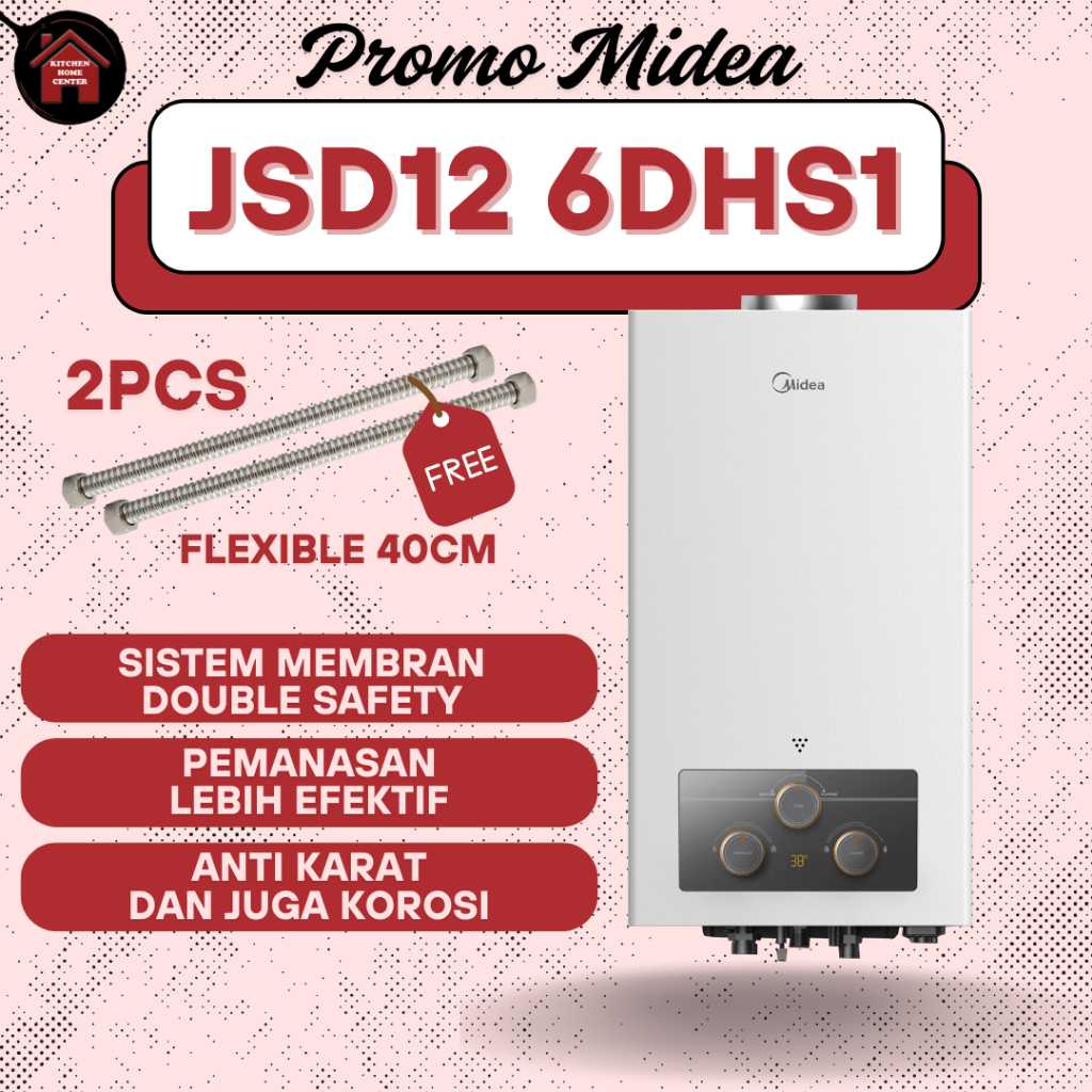 Jual Water Heater Gas MIDEA JSD12-6DG3A | Shopee Indonesia