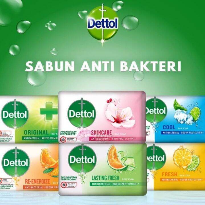 Jual Dettol Sabun Mandi Batang Ukuran 60g//100g All Varian | Shopee ...