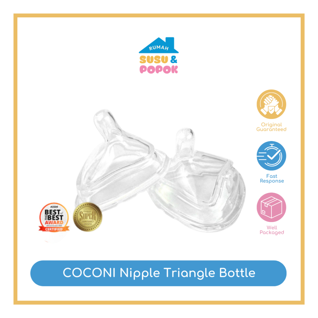 Jual COCONI Nipple Triangle Bottle | Dot Botol Triangle | Shopee Indonesia