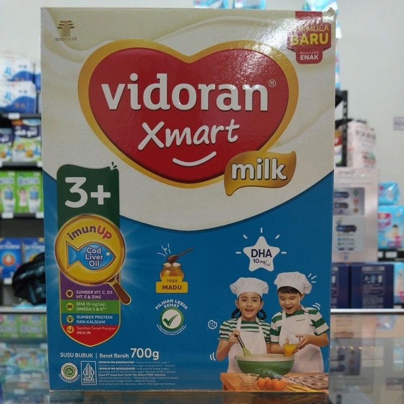 Jual VIDORAN XMART MILK 3+ MADU (700 GRAM) | Shopee Indonesia