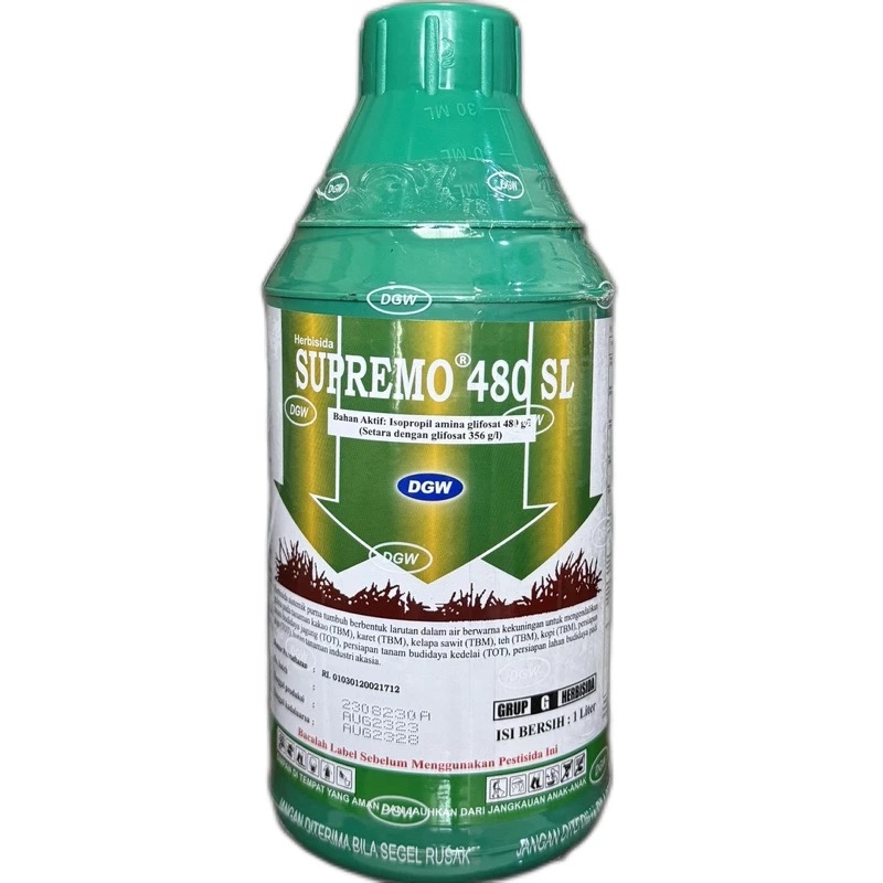 Jual HERBISIDA SUPREMO 480 SL 1 LITER DGW/RACUN SISTEMIK ILALANG RUMPUT ...