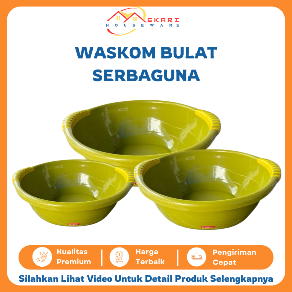 Jual Baskom Waskom Bulat Kecil Sedang Besar Jumbo Cuci Piring Pakaian ...