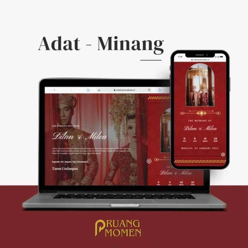 Jual Undangan Digital Tema Adat Batak , Adat Minang , Adat Jawa ...