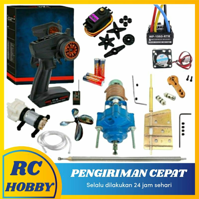 Jual Elektrik Rc Boat Komponen Berkualitas Double Gearbox Rasio ...