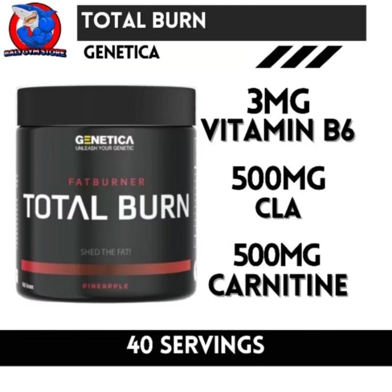 Jual Genetica TOTAL BURN 40 Serving 100 Gram Fat Burner Pembakar Lemak ...
