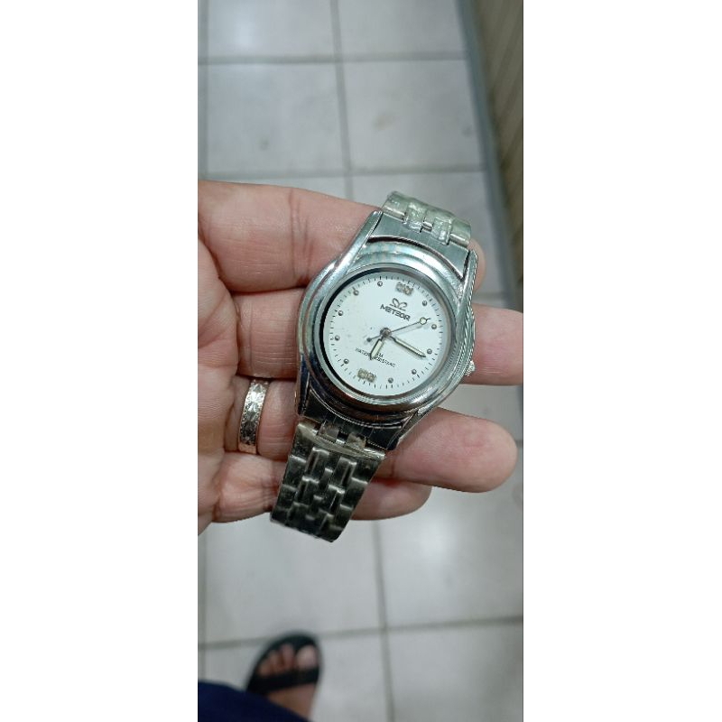 Jual jam tangan pria meteor stainless steel anti karat klasik vintage kondisi baik siap pakai ...