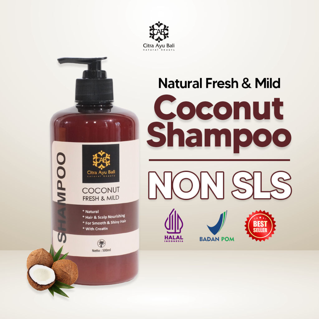 Jual Citra Ayu Bali Fresh & Mild Coconut Shampoo 500ml Non SLS ...