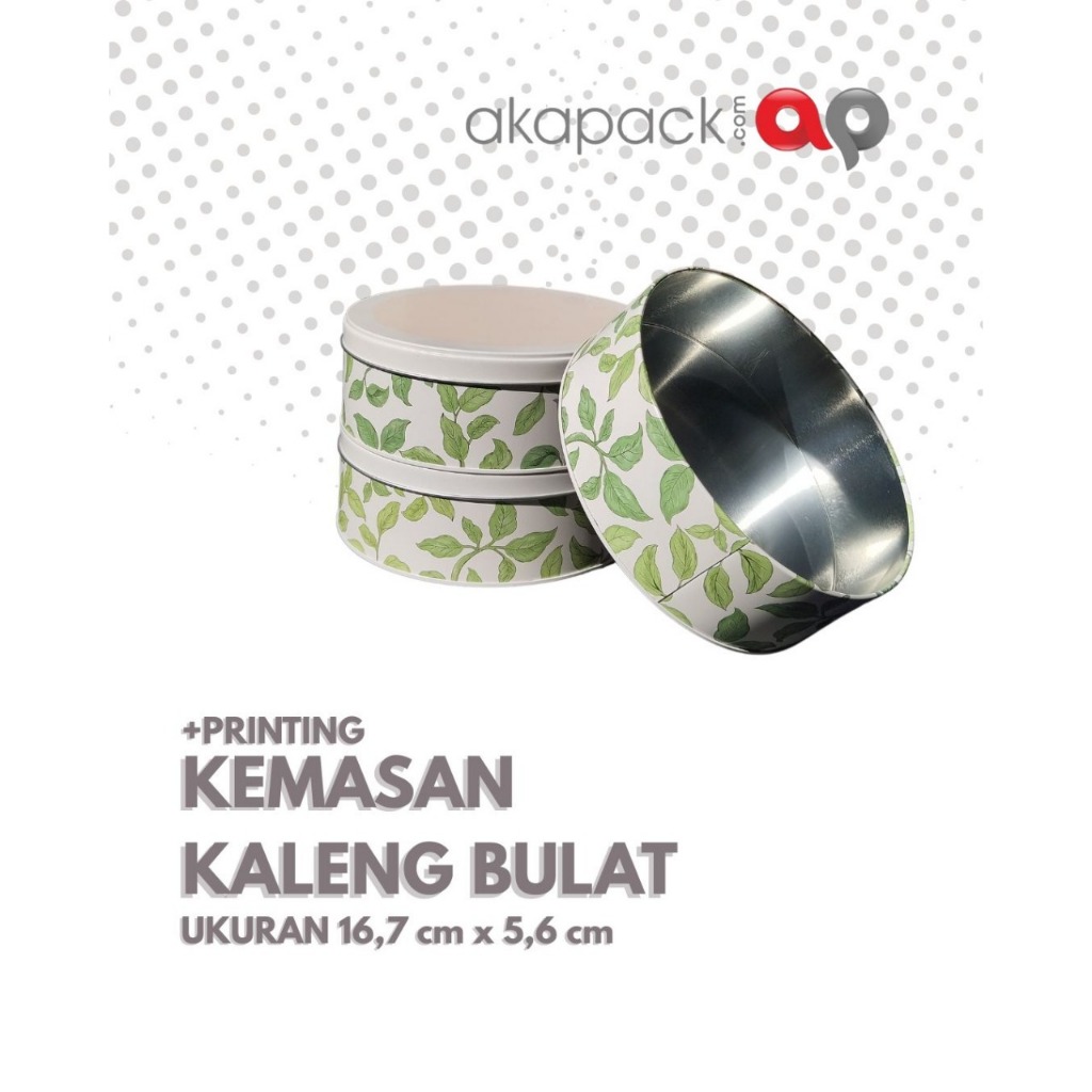 Jual [14.00, 23/4/2025] Akapack 1: Kemasan Kaleng Bulat + Printing ...