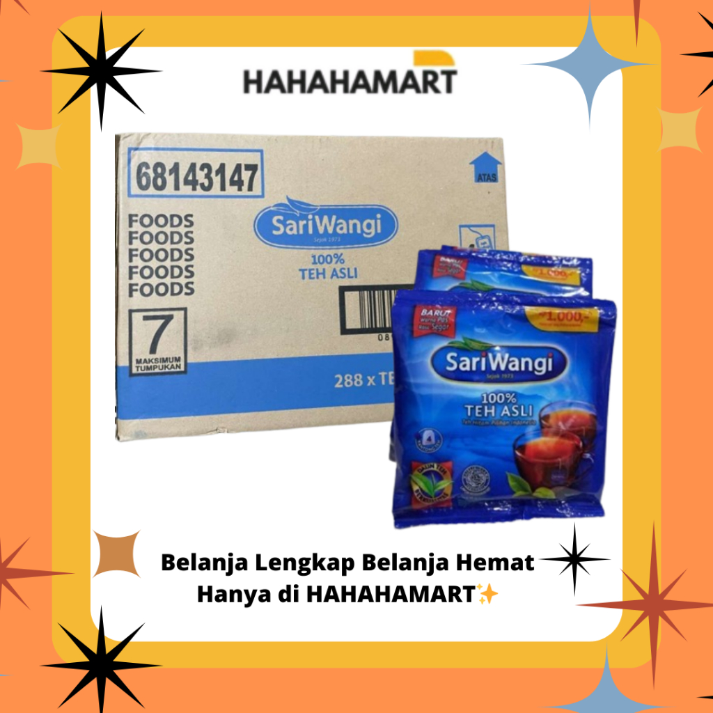 Jual Sariwangi Teh Asli Celup Sachet TB4 Karton Isi 288pcs | Shopee ...