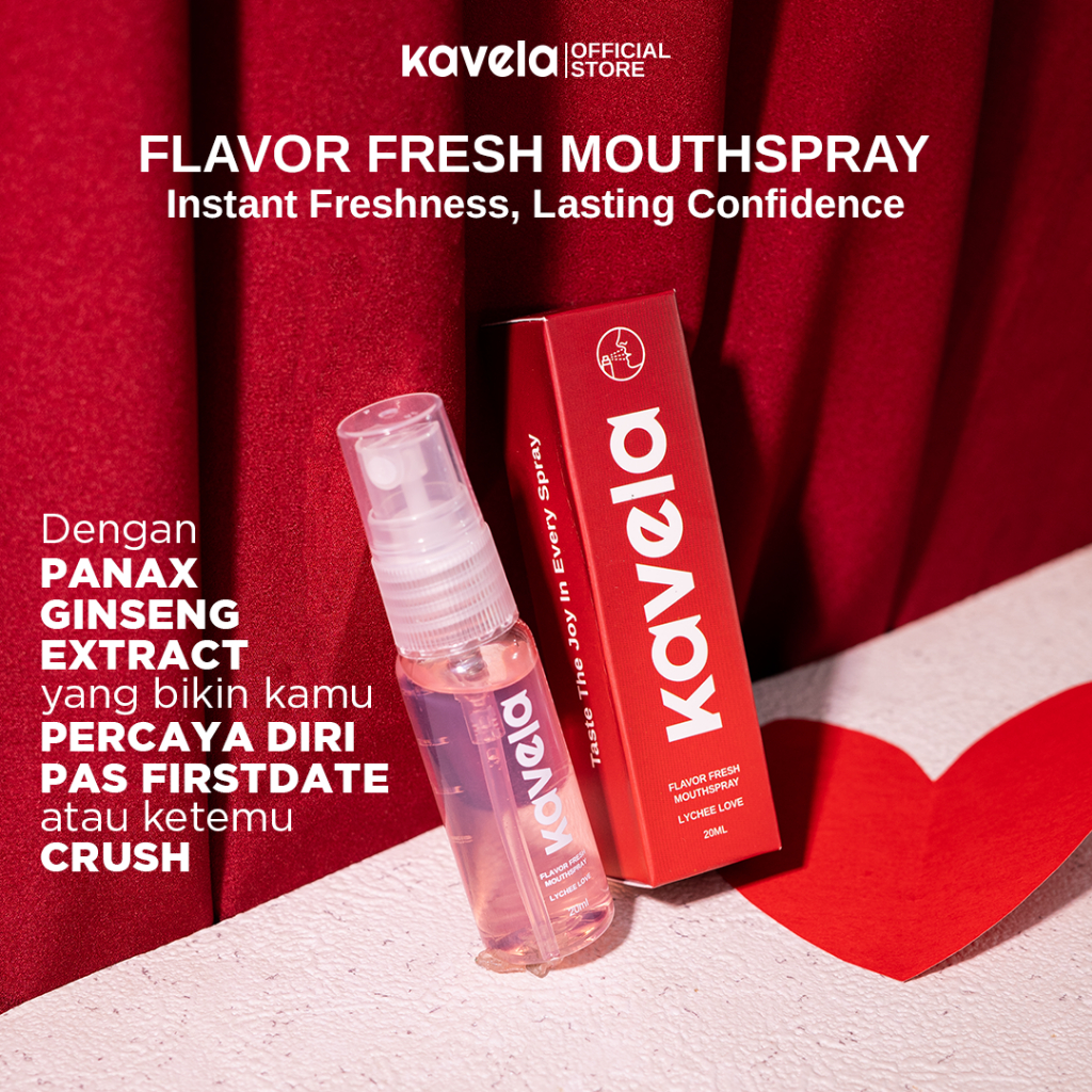 Jual KAVELA Flavor Fresh Lychee Love Mouth Spray - Mouth Spray Mulut ...