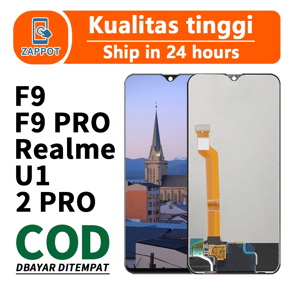 Jual LCD FOR OPPO F9 / F9 PRO / U1 / REALME 2 PRO COMPLETE Fullset TOUCHSCREEN | Shopee Indonesia