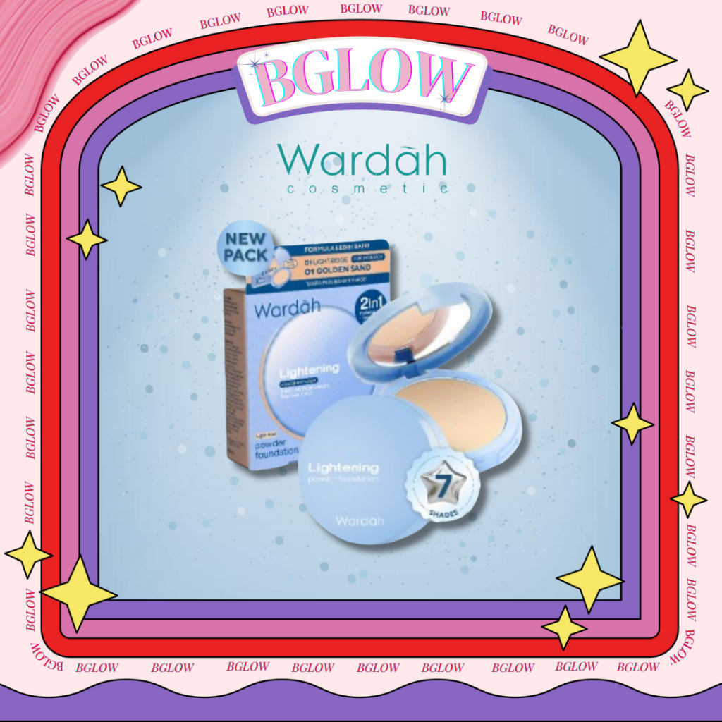 Jual Wardah Lightening Powder Foundation 12 g | 01 GOLDEN SAND 02 PINK ...