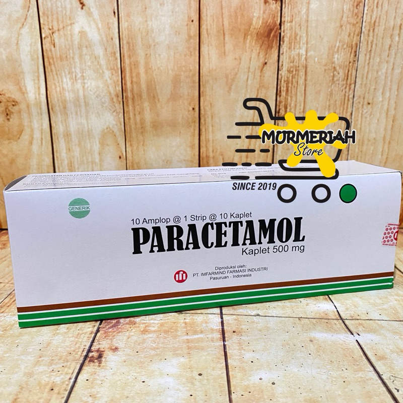Jual PARACETAMOL IFI 500 mg Box 100 Kaplet - Untuk Nyeri, Panas ...