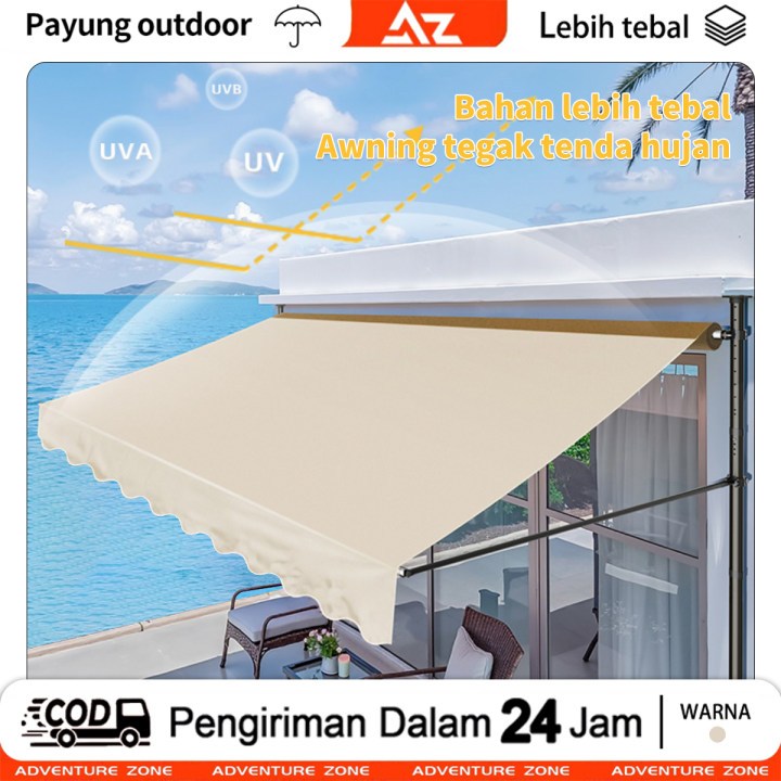 Jual kain kanopi/atap penutup anti air per meter costum/kain kanopi ...