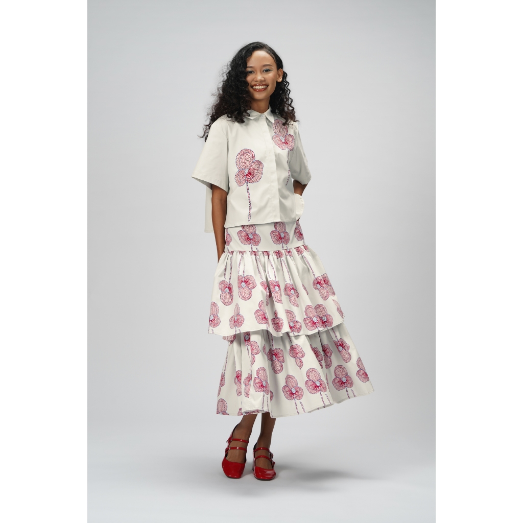 Jual Calla The Label - Emma Crop Shirt - Blush | Shopee Indonesia