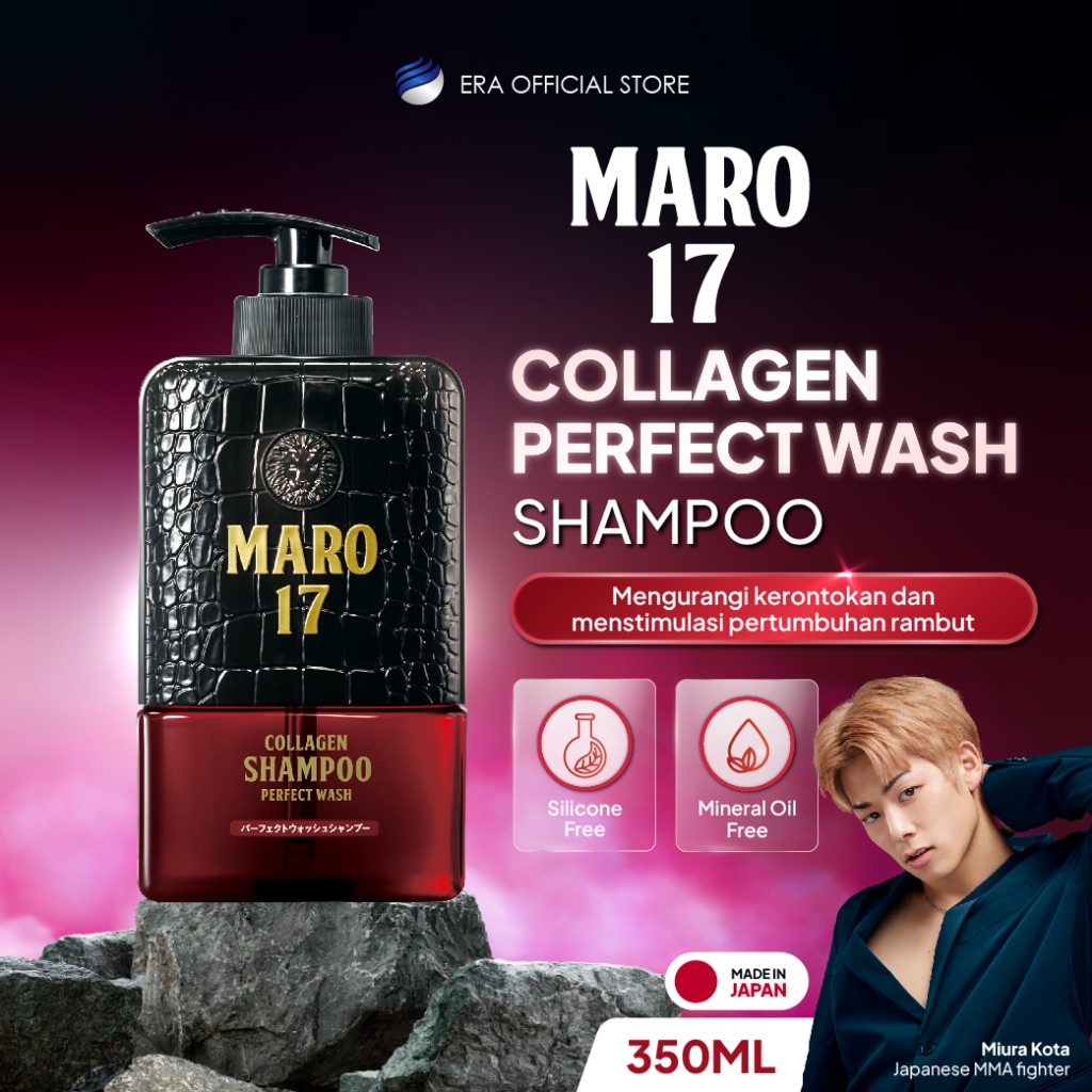Jual MARO17 Collagen Shampoo PERFECT WASH 350ml - Shampoo Pria Untuk Rambut Rontok / Hair Loss ...