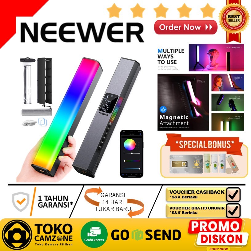 Jual Neewer RGB1 Magnetic Handheld LED Light Stick RGB 1 LED Video ...