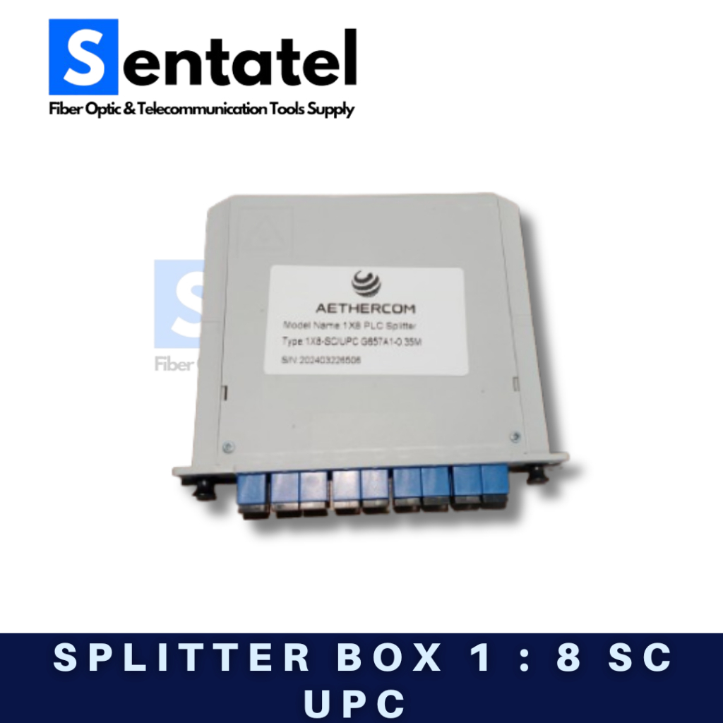 Jual BOX SPLITTER 1X8 SC UPC LENGKAP OPTICAL TERMINAL BOX SPLITTER ...