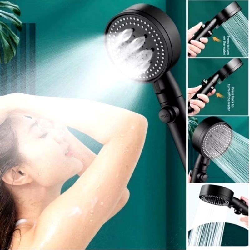 Jual Kepala Shower 5 Mode Adjustable Tekanan Tinggi Shower Kamar Mandi | Shopee Indonesia