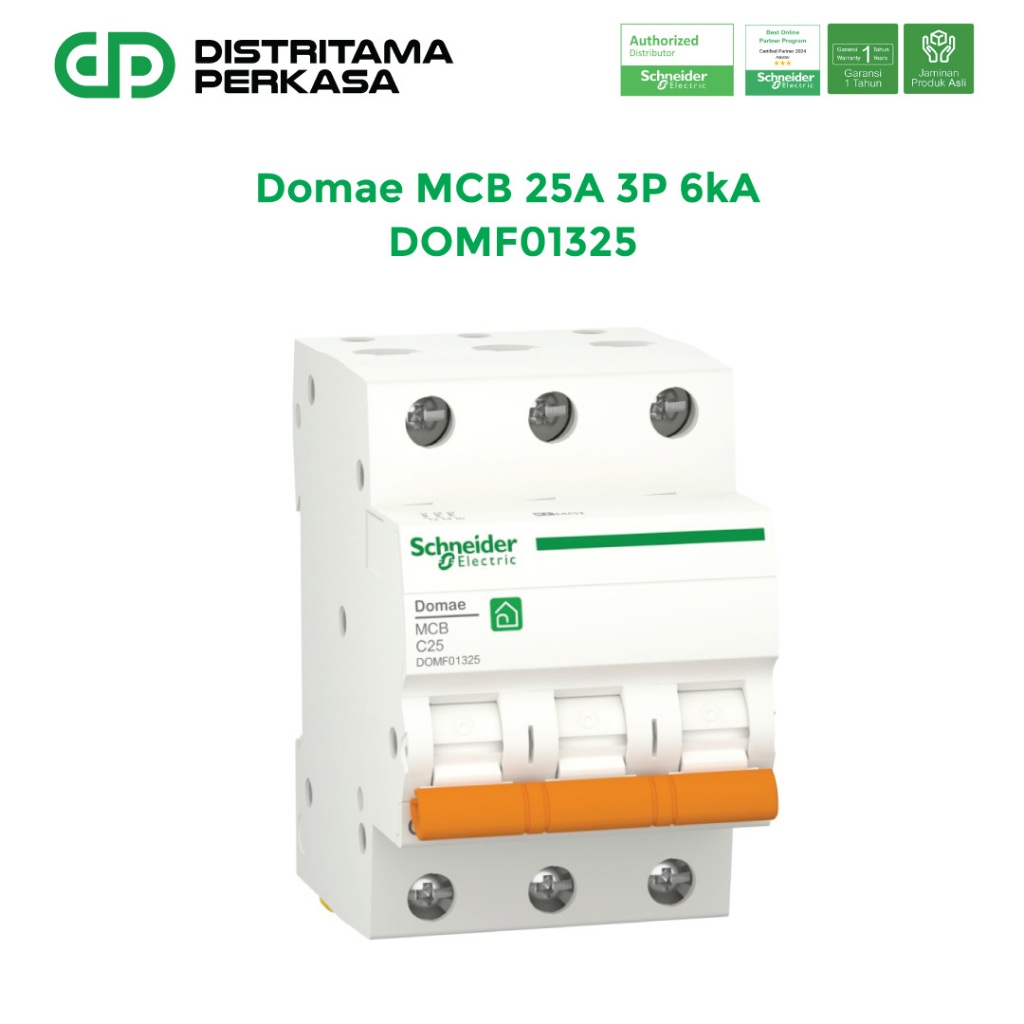 Jual Schneider Domae MCB 25A 3P 6kA - DOMF01325 | Shopee Indonesia