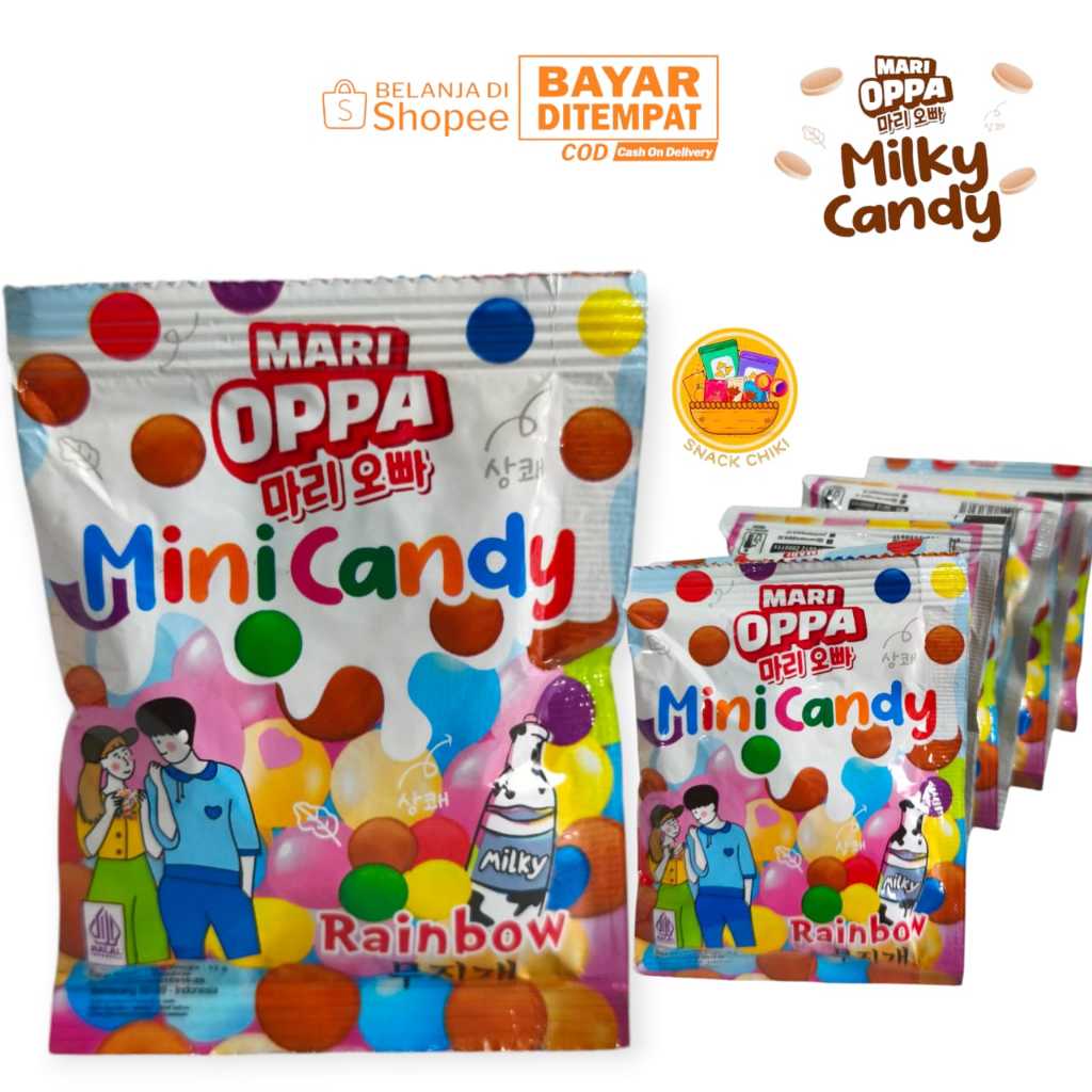 Jual PERMEN MILKYY CANDY MARI OPPA RASA RAINBOW 1 RENCENG 10 PCS ...