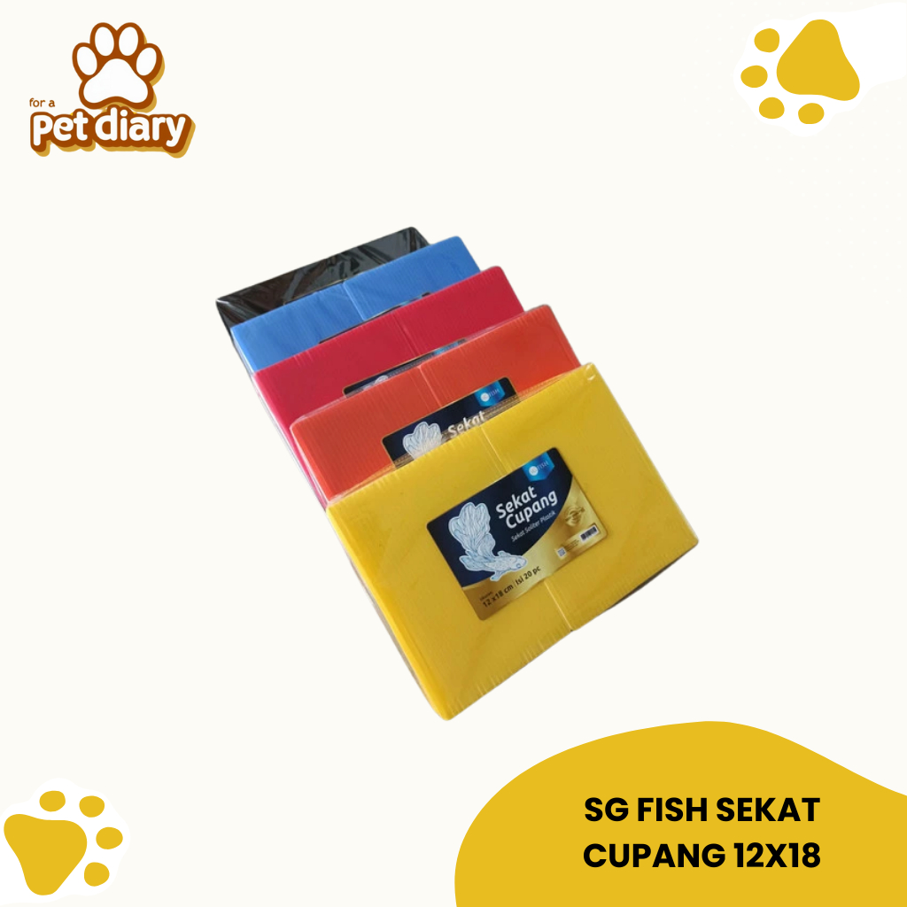 Jual SEKAT CUPANG SG FISH UKURAN 12X18 | Shopee Indonesia