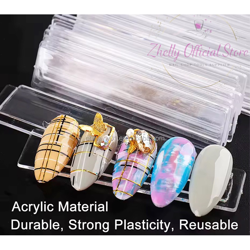 Jual 50 PCS Display Kuku Palsu Akrilik Transparan – Pajangan Nail Art ...