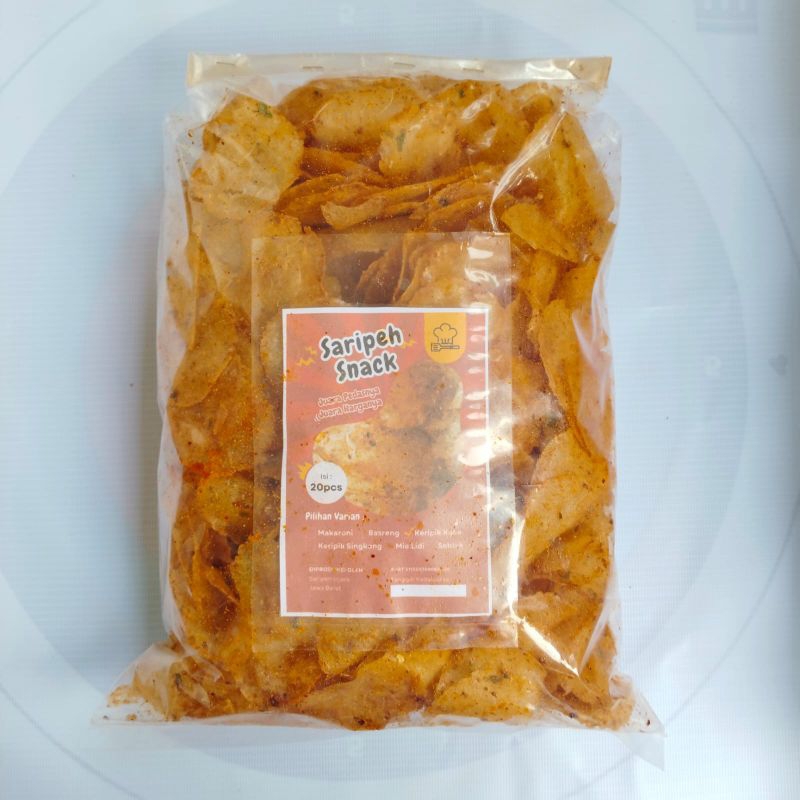 Jual SERBA 200 gram CEMILAN SARIPEH BASRENG KERIPIK KACA CIMOL KERING ...