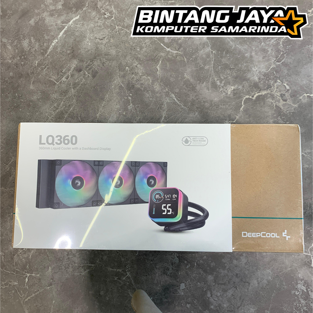 Jual Liquid Cooler CPU DEEPCOOL LQ360 360mm Triple Fan LED Display - BLACK | Shopee Indonesia