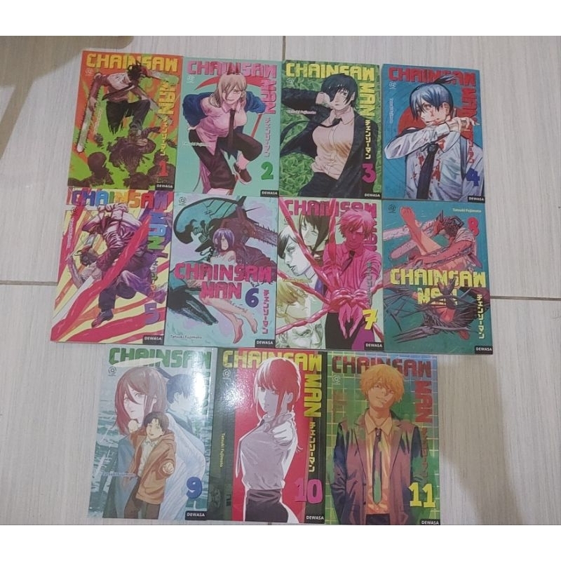 Jual Komik Chainsaw Man volume 1-11 lengkap set Tatsuki Fujimoto | Shopee Indonesia